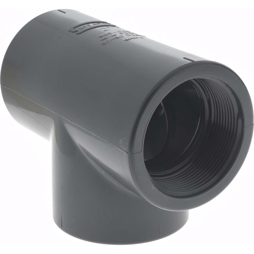Value Collection - 2" PVC Plastic Pipe Tee - 37000239 - MSC Industrial ...