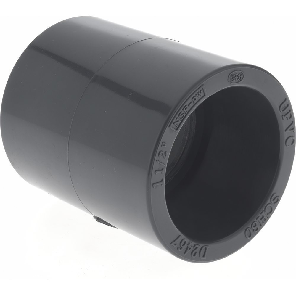 PRO-SOURCE - 1-1/2" PVC Plastic Pipe Coupling - 37000718 - MSC ...