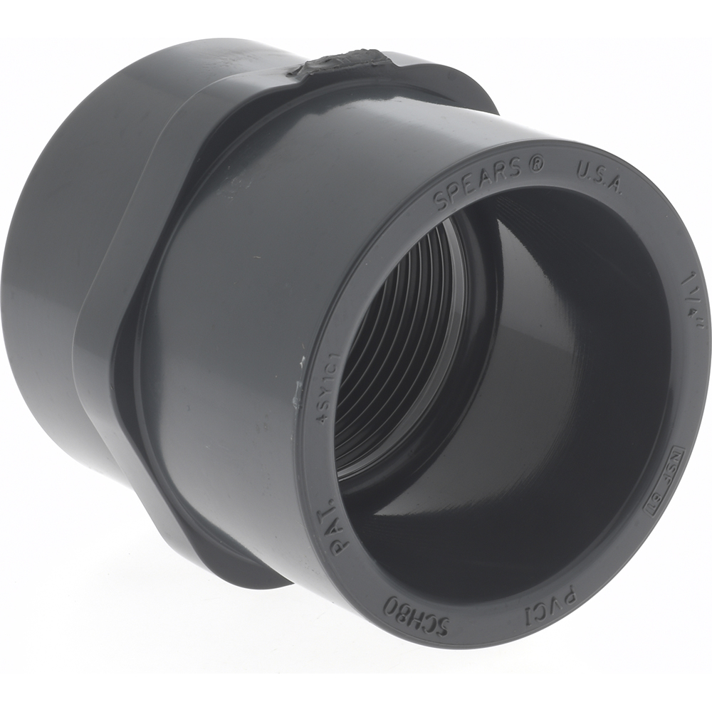 PRO-SOURCE - 1-1/4" PVC Plastic Pipe Female Adapter - 37000908 - MSC ...