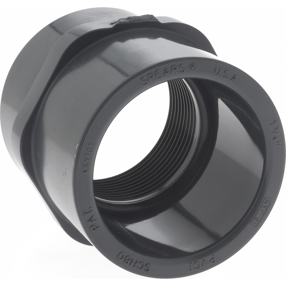 PRO-SOURCE - 1-1/4" PVC Plastic Pipe Female Adapter - 37000908 - MSC ...