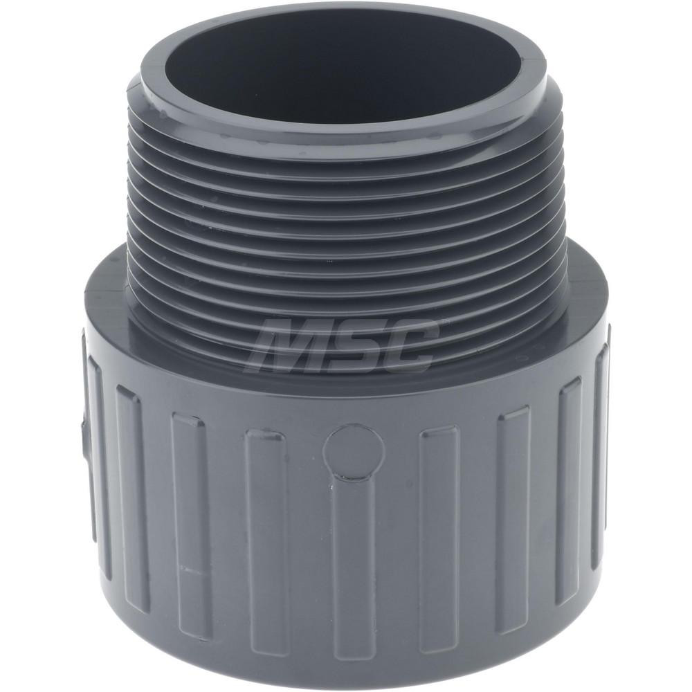 PRO-SOURCE - 2-1/2" PVC Plastic Pipe Male Adapter - 37001021 - MSC ...