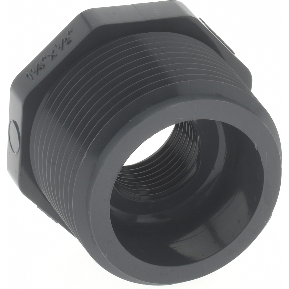 Value Collection - 1-1/4 x 1/2" PVC Plastic Pipe Bushing - 37001260 ...