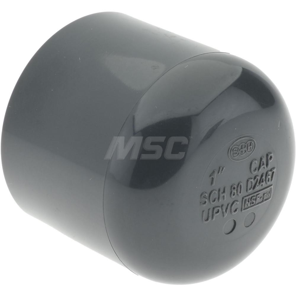 PRO-SOURCE - 1" PVC Plastic Pipe End Cap - 37001385 - MSC Industrial Supply