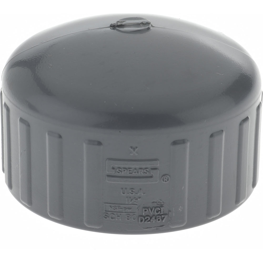Value Collection - 1-1/2" PVC Plastic Pipe End Cap | MSC Direct