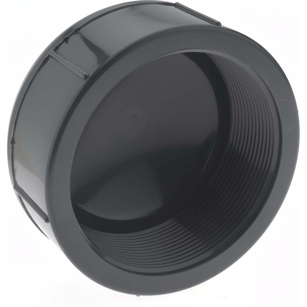 Value Collection - 4" PVC Plastic Pipe End Cap - 37001542 - MSC ...