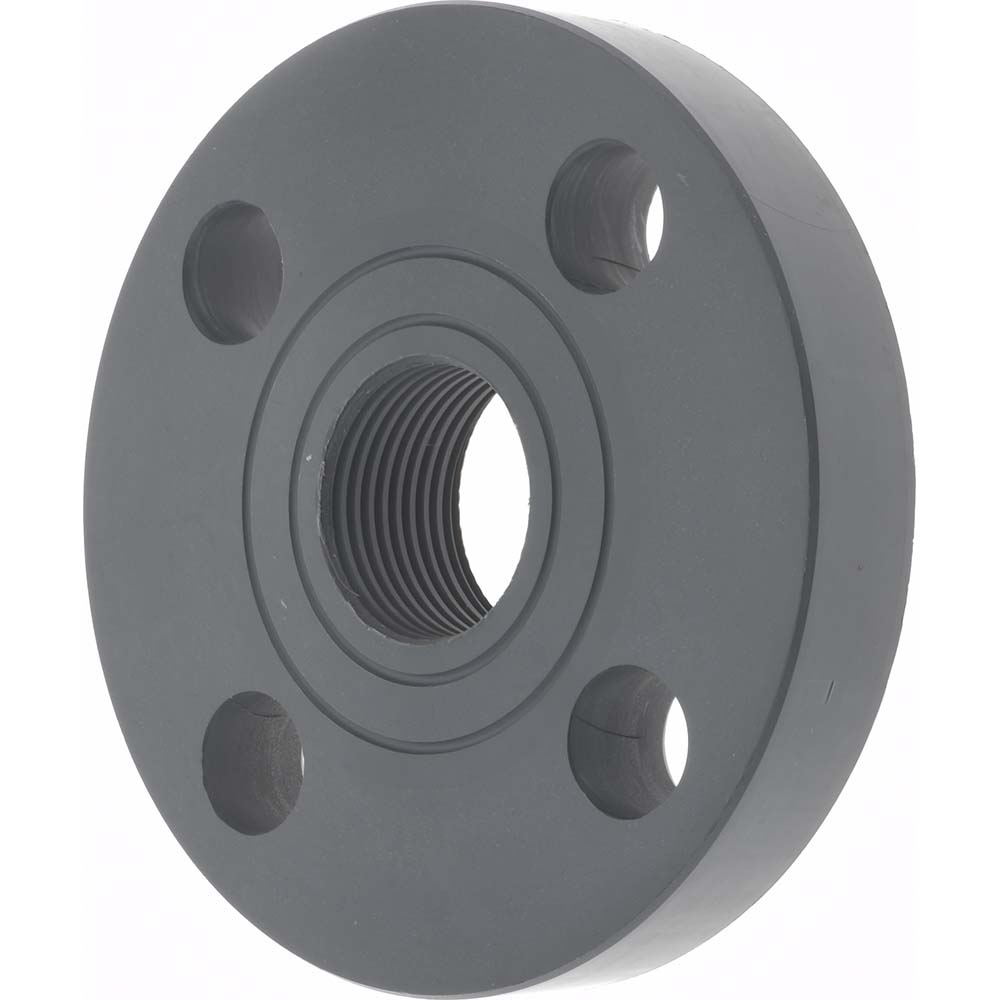 PRO-SOURCE - 1" PVC Plastic Pipe Flange (One Piece) | MSC Direct