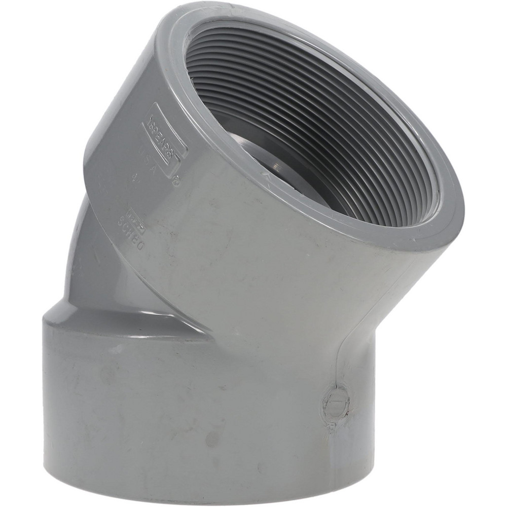 Value Collection - 4" CPVC Plastic Pipe 45° Elbow | MSC Direct
