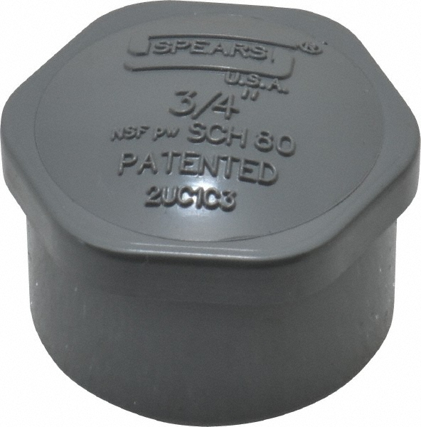 Value Collection - 3" CPVC Plastic Pipe End Cap - 37003225 - MSC ...