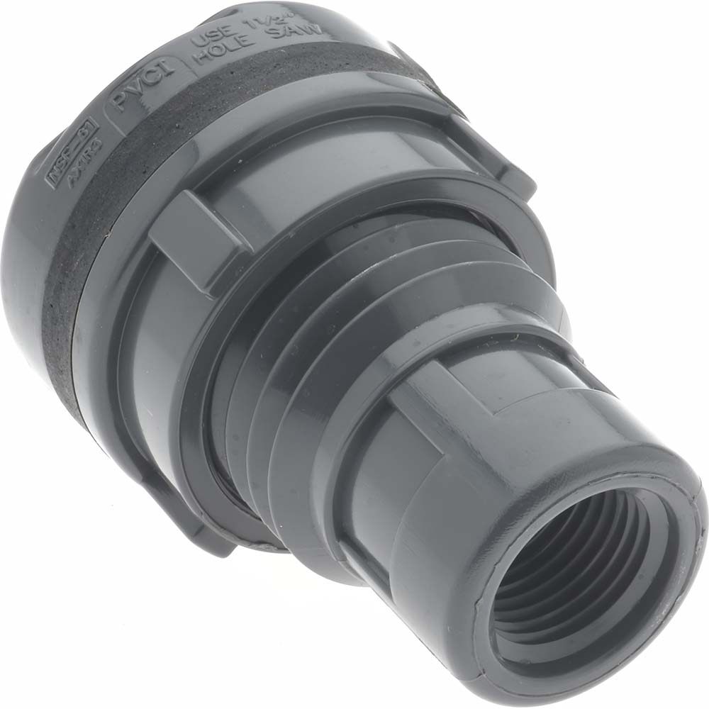 Value Collection - 1/2" PVC Plastic Pipe Bulkhead Tank Adapter ...