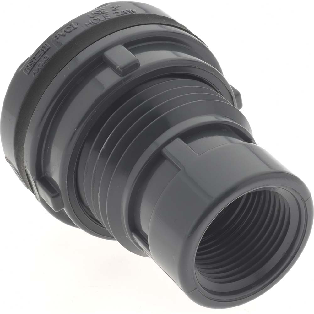 Value Collection - 1" PVC Plastic Pipe Bulkhead Tank Adapter - 37003688 ...