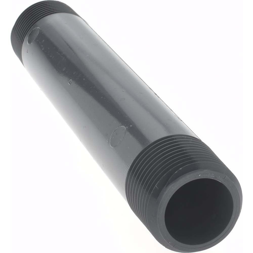 Value Collection - 3/4" Pipe, 6" Long PVC Threaded Plastic Pipe Nipple ...