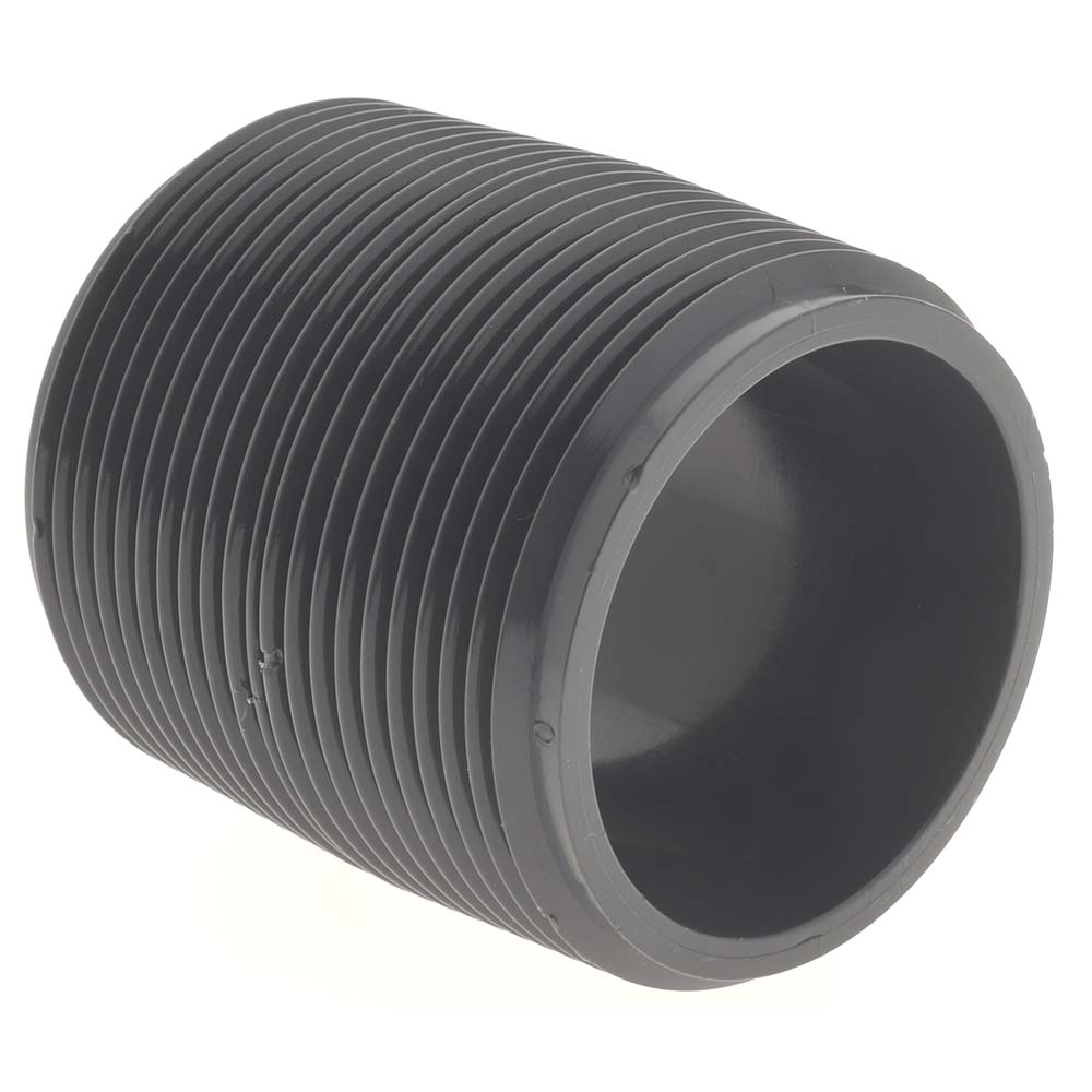 Value Collection - 1-1/2" Pipe, 2" Long PVC Threaded Plastic Pipe ...