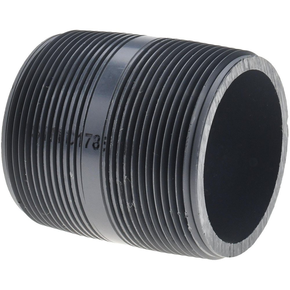 Value Collection - 2" Pipe, 2-1/2" Long PVC Threaded Plastic Pipe ...