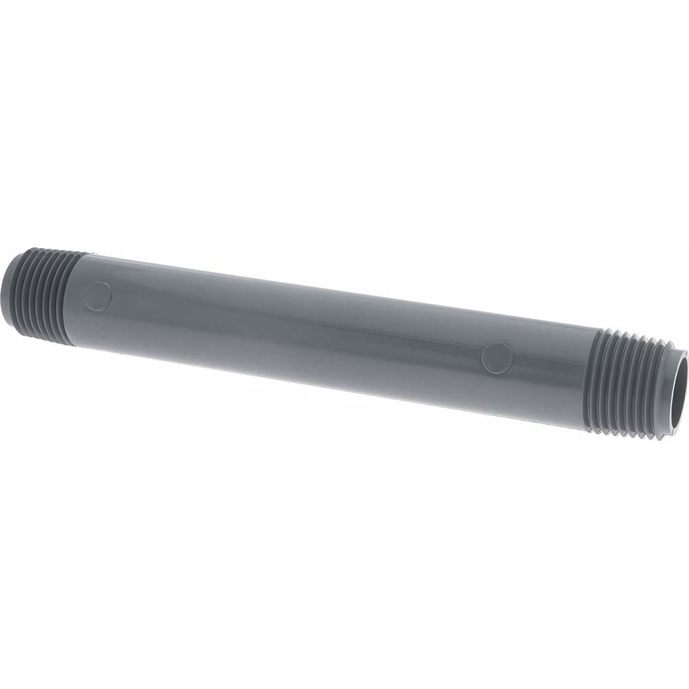 Value Collection - 1/2" Pipe, 6" Long CPVC Threaded Plastic Pipe Nipple ...