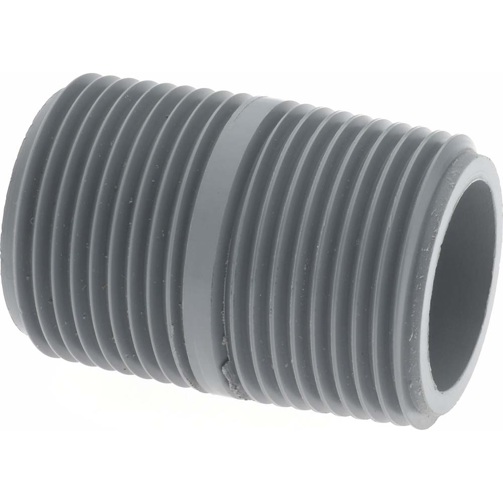 Value Collection - 3/4" Pipe, 1-1/2" Long CPVC Threaded Plastic Pipe ...
