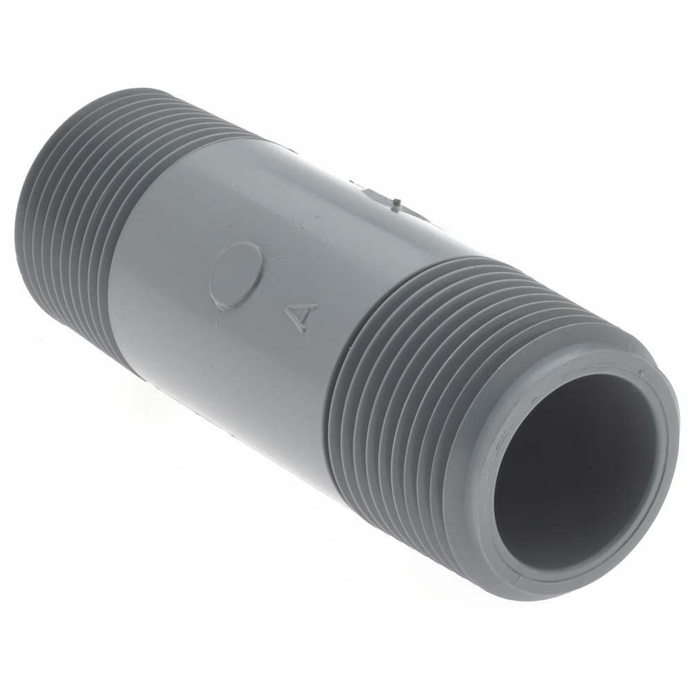 Value Collection - 3/4" Pipe, 3" Long CPVC Threaded Plastic Pipe Nipple ...