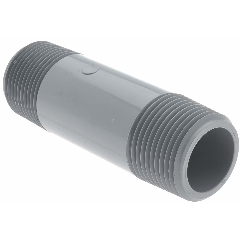 Value Collection - 1" Pipe, 4" Long CPVC Threaded Plastic Pipe Nipple ...