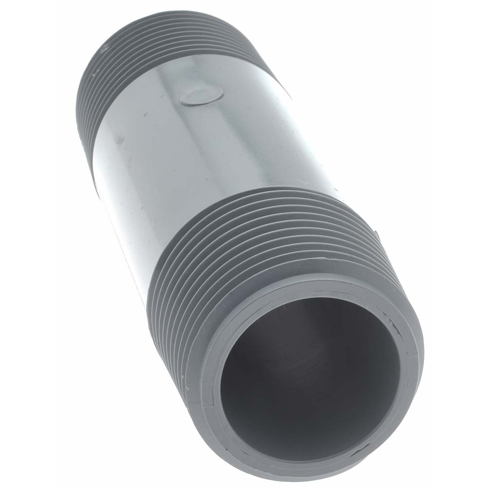 Value Collection - 1" Pipe, 4" Long CPVC Threaded Plastic Pipe Nipple ...
