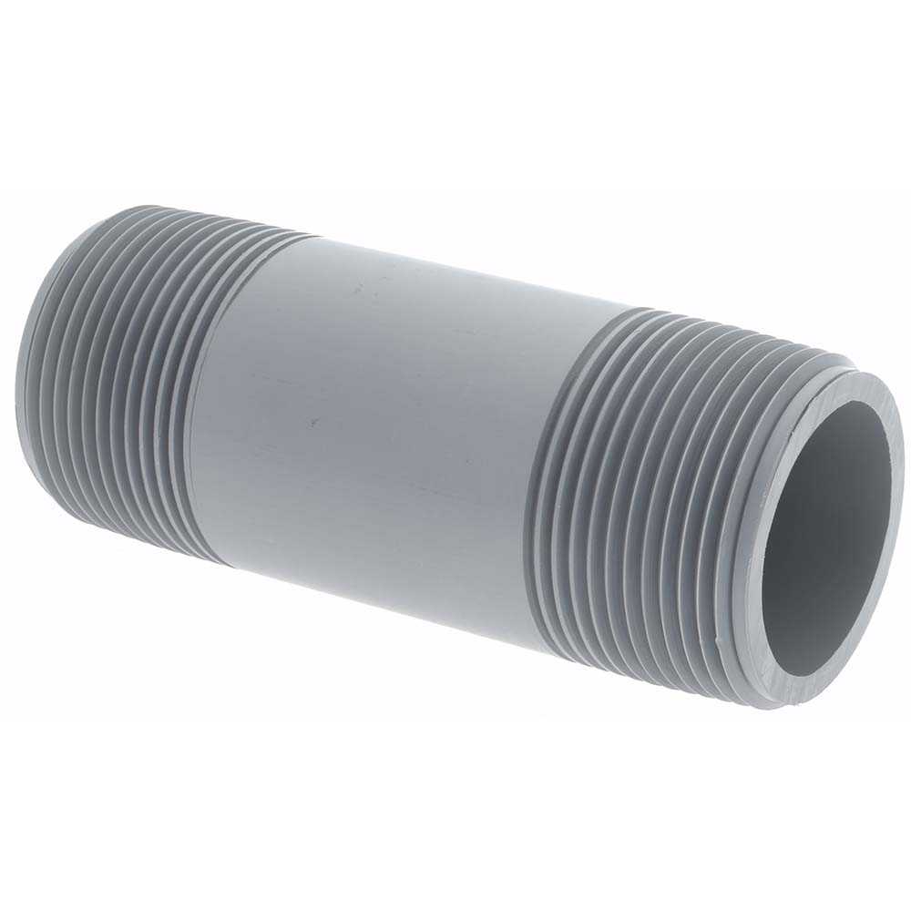 Value Collection - 1-1/4" Pipe, 4" Long CPVC Threaded Plastic Pipe ...