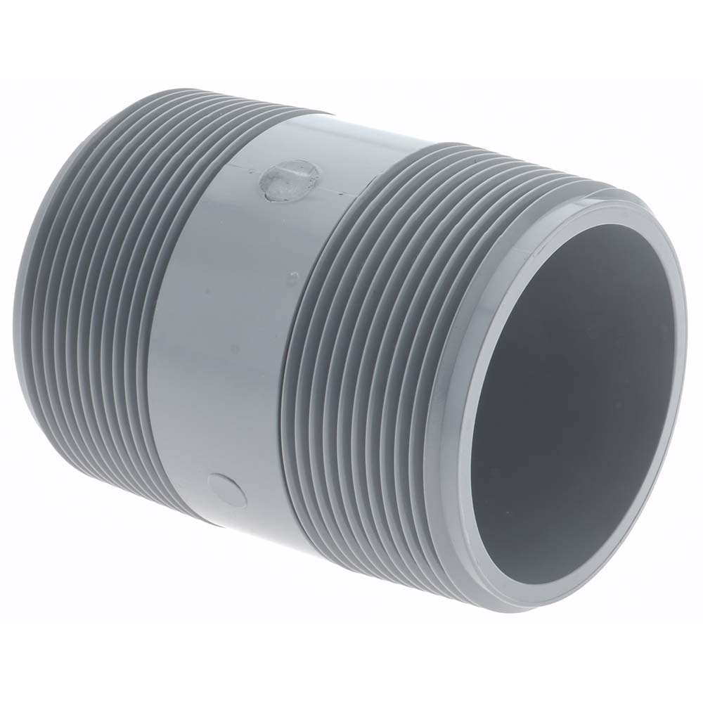 Value Collection - 2" Pipe, 3" Long CPVC Threaded Plastic Pipe Nipple ...