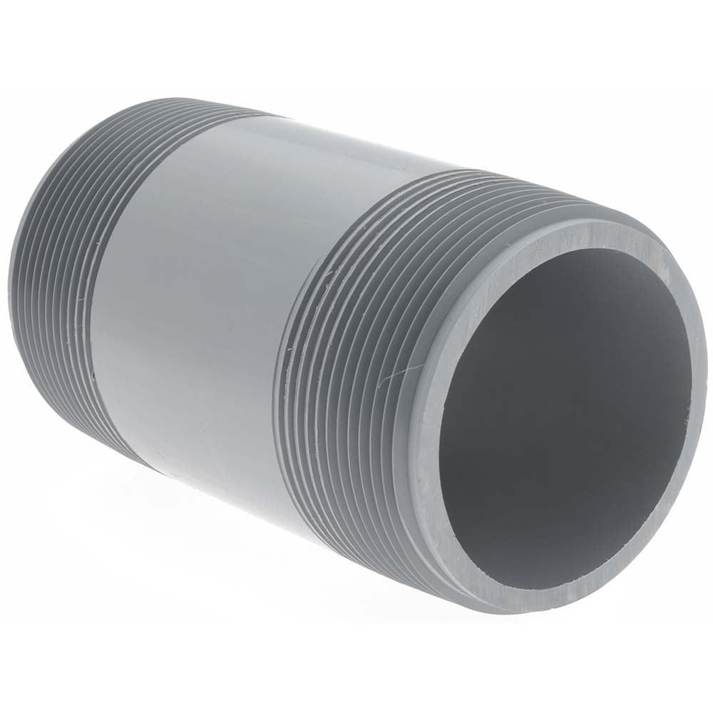 Value Collection - 2" Pipe, 4" Long CPVC Threaded Plastic Pipe Nipple ...