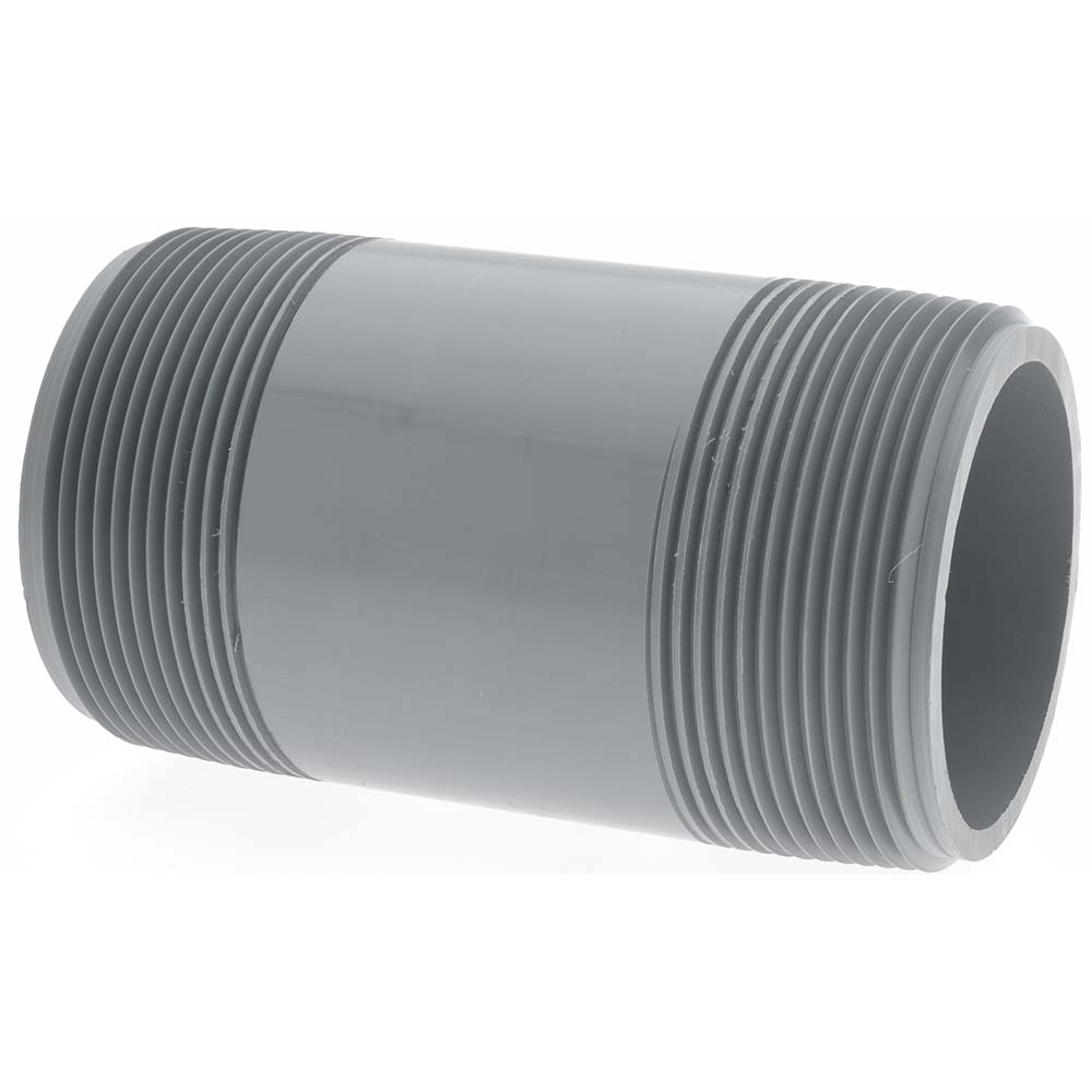 Value Collection - 2" Pipe, 4" Long CPVC Threaded Plastic Pipe Nipple ...