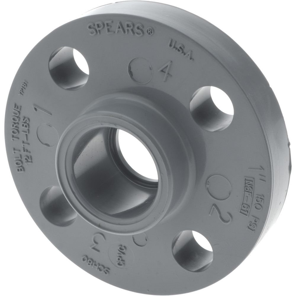 PRO-SOURCE - 1" CPVC Plastic Pipe Flange (One Piece) | MSC Direct