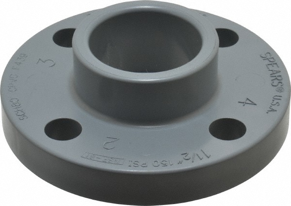 PRO-SOURCE - 1-1/2" CPVC Plastic Pipe Flange (One Piece) - 37005709 ...