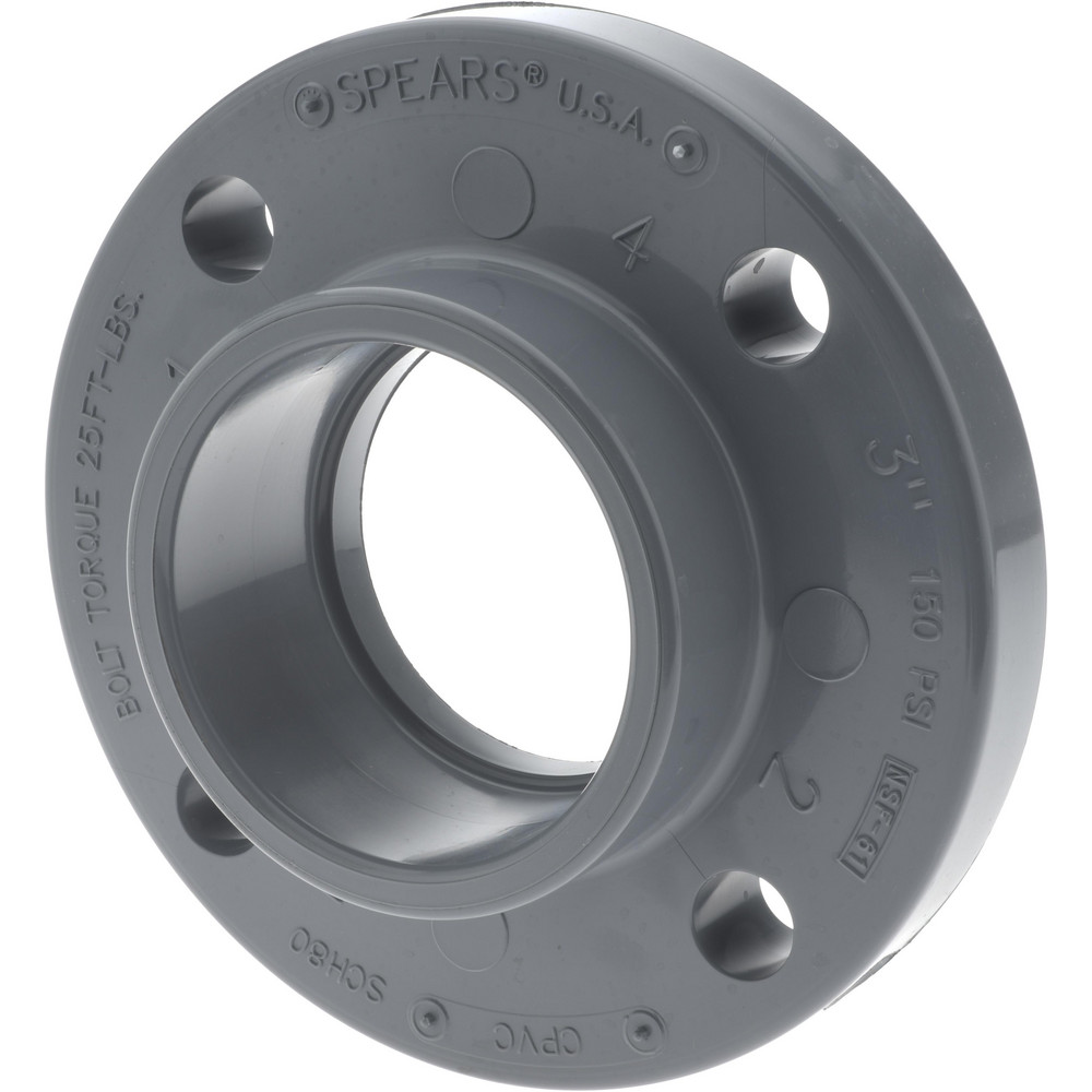 PRO-SOURCE - 3" CPVC Plastic Pipe Flange (One Piece) | MSC Direct