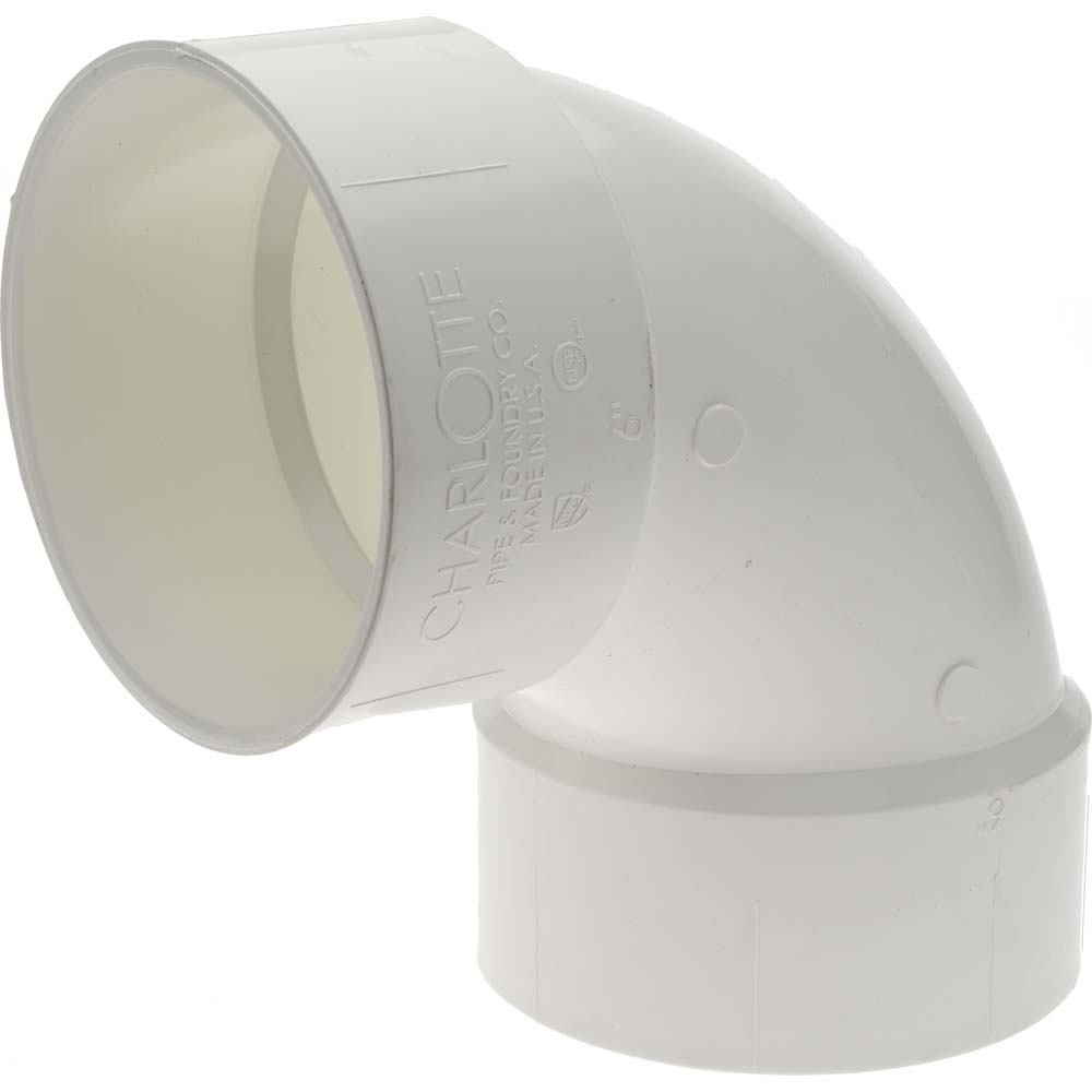 B&K Mueller - 6", PVC Drain, Waste & Vent Pipe 90 Elbow - 37006327 ...