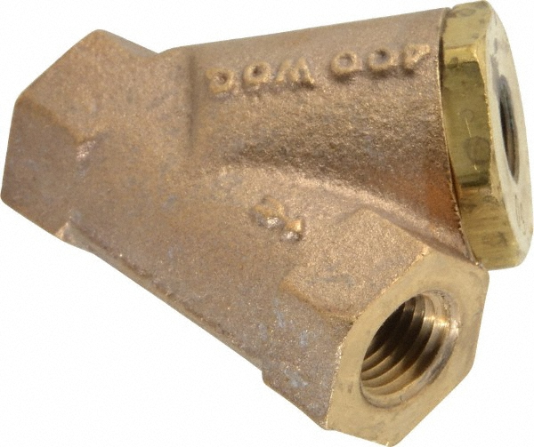 Conbraco - 1/4" Pipe, FNPT Ends, Cast Bronze Y-Strainer - 37011772 ...