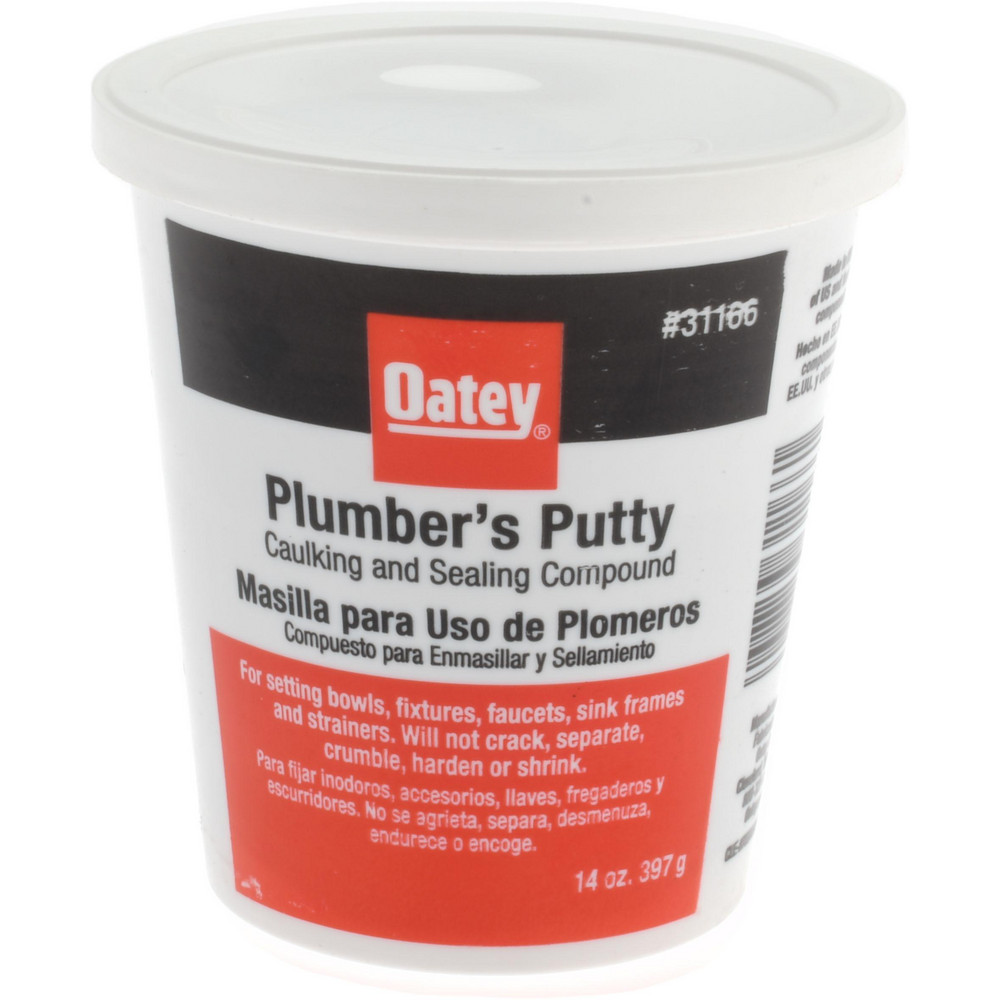 Oatey - Putty; Type: Plumber's Putty; Container Size: 14 oz; For Use ...