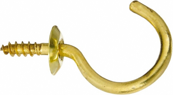 National Hardware - Storage Hook: Screw Mount, 1-1/4" Projection, 15 lb ...