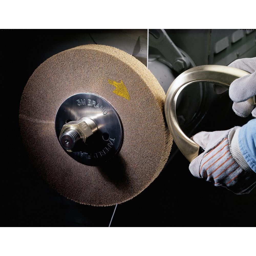 3M - Deburring Wheel: 8" Dia, 1-1/2" Face Width, 3" Hole, Density 5 ...