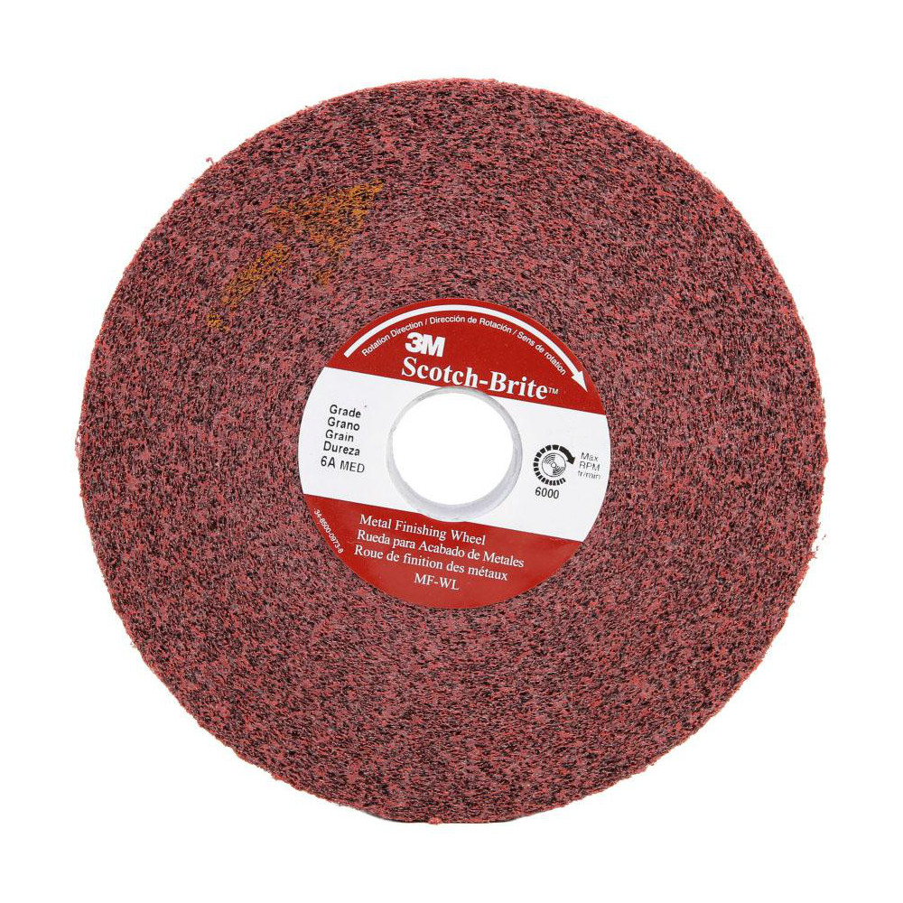 3M - Deburring Wheel: 12" Dia, 2" Face Width, 5" Hole, Aluminum Oxide ...