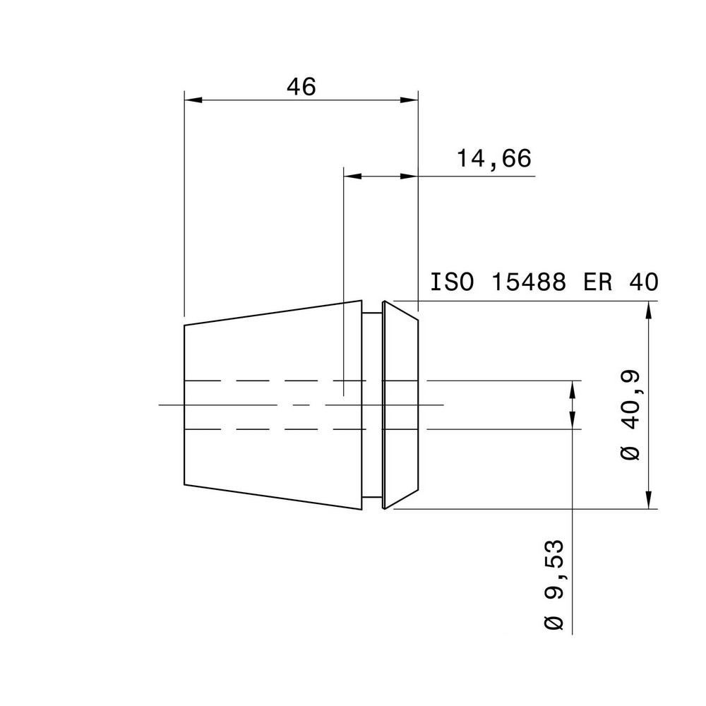 Rego-Fix - ER Collet: ER40, 3/8" Collet Size | MSC Direct