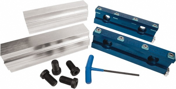 Kurt - 1.475" Wide Aluminum Alloy Quick Change Jaw System Vise Jaw Set ...