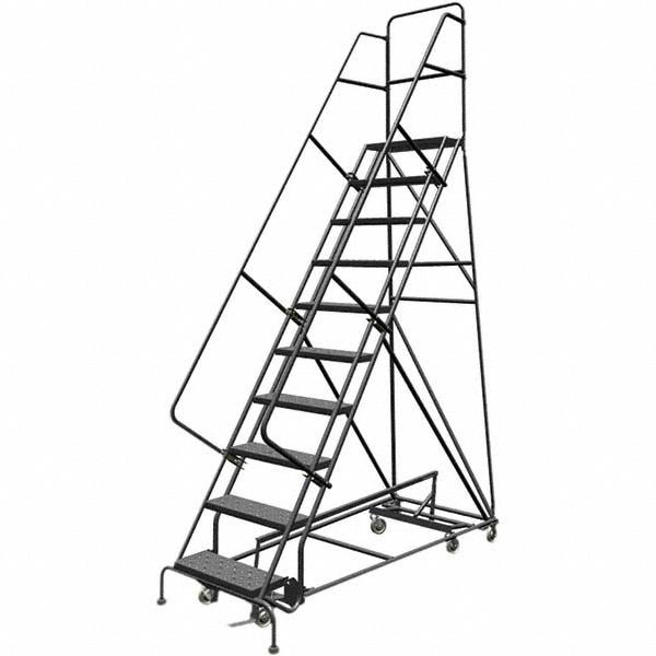 TRI-ARC - Steel Rolling Ladder: 450 lb Capacity, 10 Step | MSC Direct