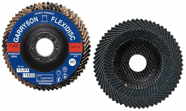 Garryson - Flap Disc: 7" Dia, 7/8" Hole, 60 Grit, Zirconia Alumina ...