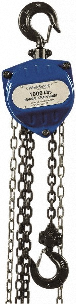 Value Collection - 1,000 Lb Capacity, 15' Lift Height, Chain Manual ...