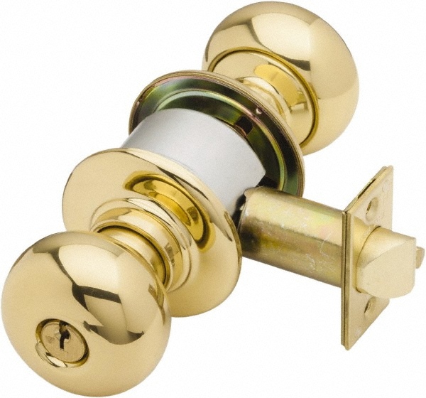 Schlage - Bright Brass Storeroom Knob Lockset | MSC Direct