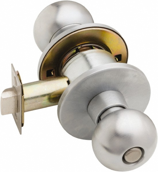 Falcon™ - Satin Chrome Privacy Knob Lockset | MSC Direct