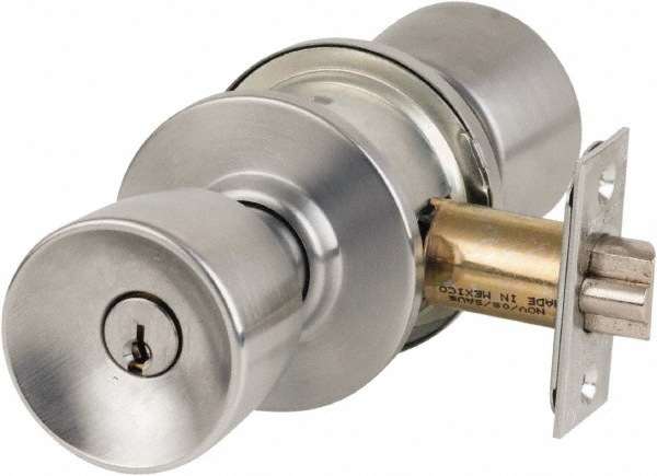 Schlage - 1-3/8 to 1-7/8" Door Thickness, Satin Chrome Storeroom Knob ...