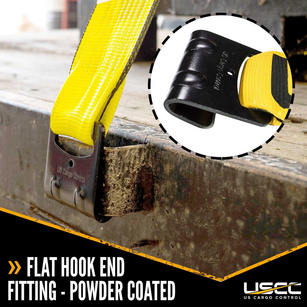 US Cargo Control - Polyester Ratchet Strap Tie Down: 27' Long, 4" Wide ...