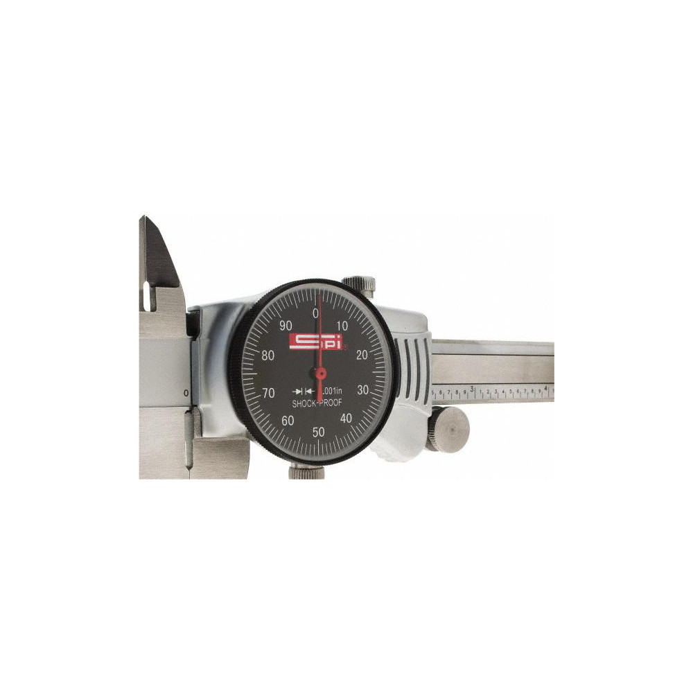 SPI - Dial Caliper: 8'' Range, 0.001'' Graduation, 0.1'' per Revolution ...