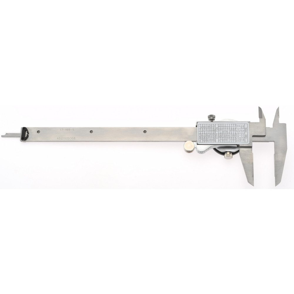 SPI - Dial Caliper: 8", 0.001000" Graduation, 0.1000" per Revolution, 0 ...