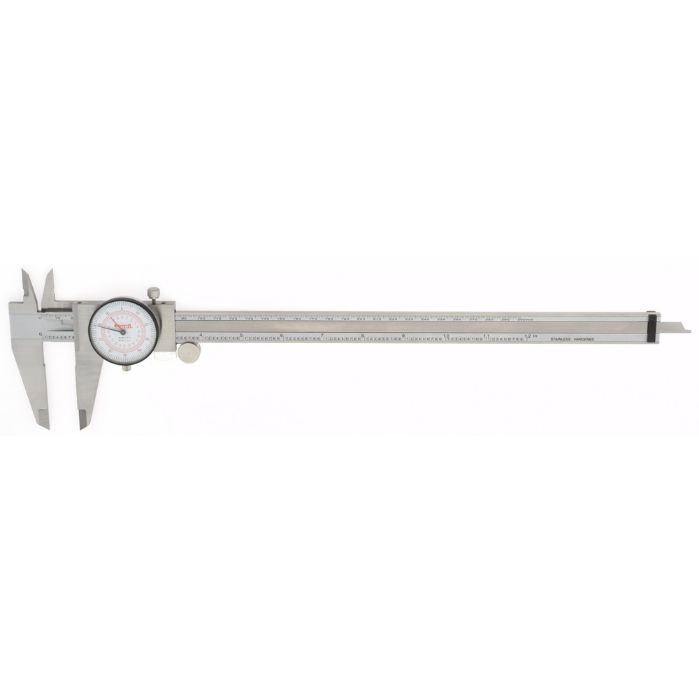 SPI - Dial Caliper: 12", 0.001000" Graduation, 0.001" per Revolution, 0 ...
