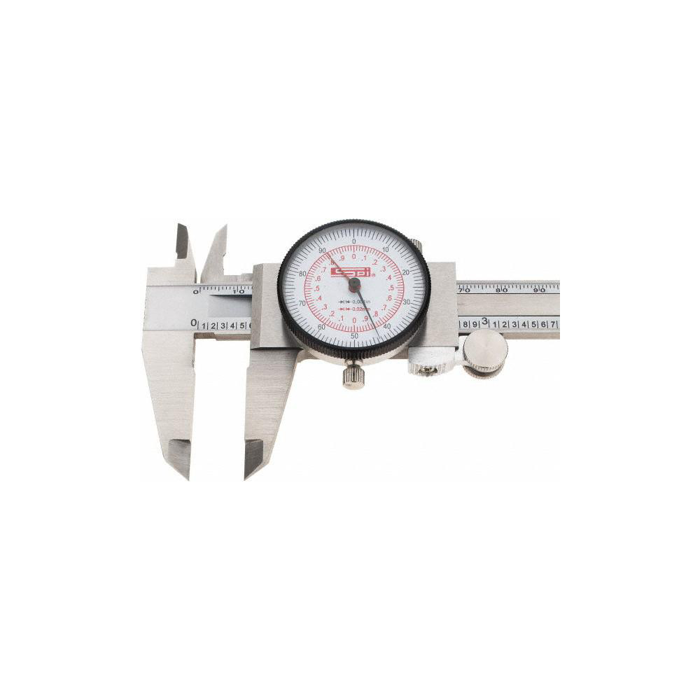 SPI - Dial Caliper: 6'' Range, 0.001'' Graduation, 0.001'' per ...