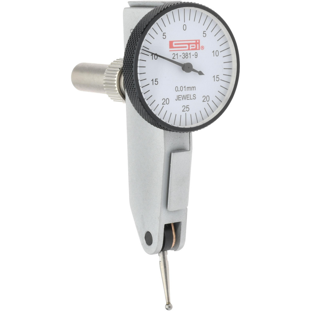 SPI - Test Indicator Kit: 8 Pc, 0.50 mm Max, 32.00 mm Dial Dia, 0-25-0 ...