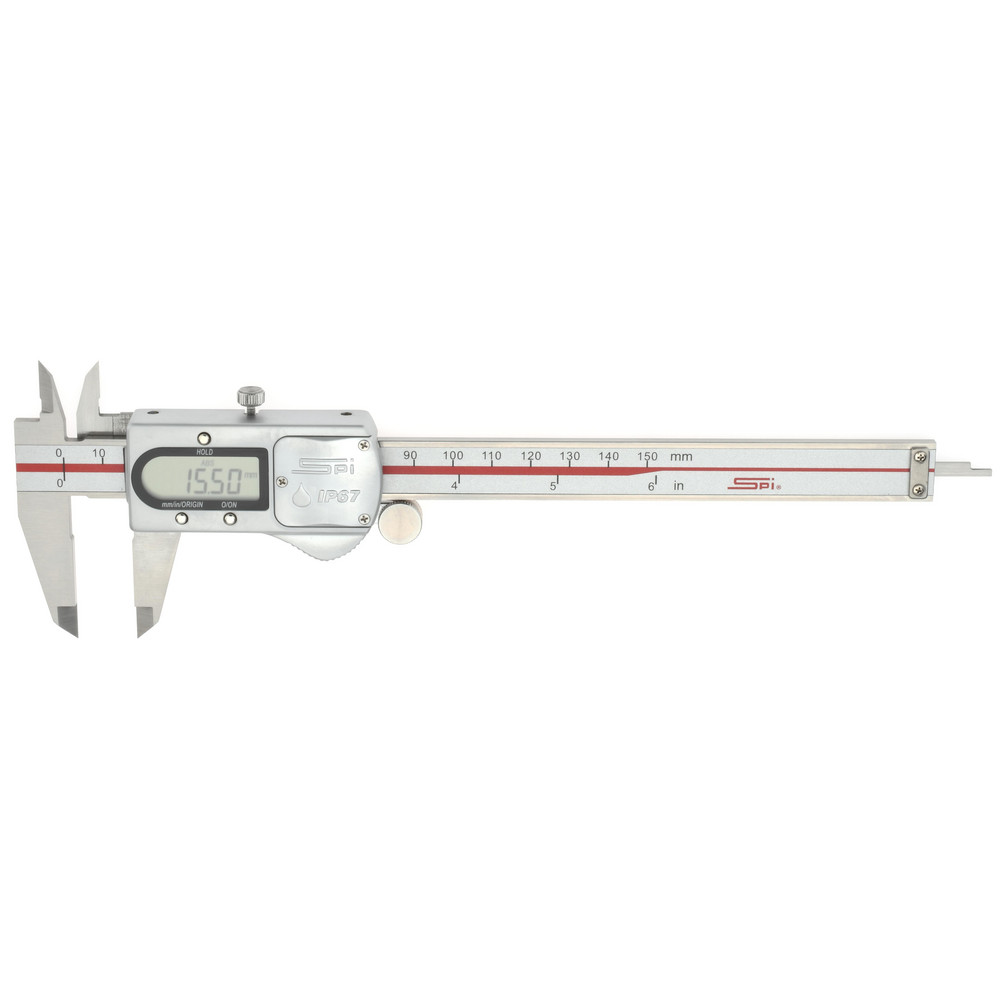 SPI - Electronic Caliper: 150.00 mm, 6", 0.0100 mm, 0.0005" Resolution ...